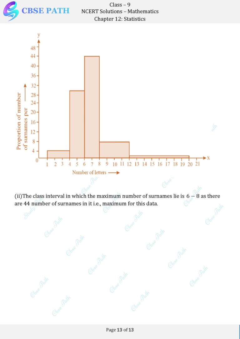 NCERT Solutions for Class 9 Maths Chapter 12 Statistics (2024-25) - CBSE Path