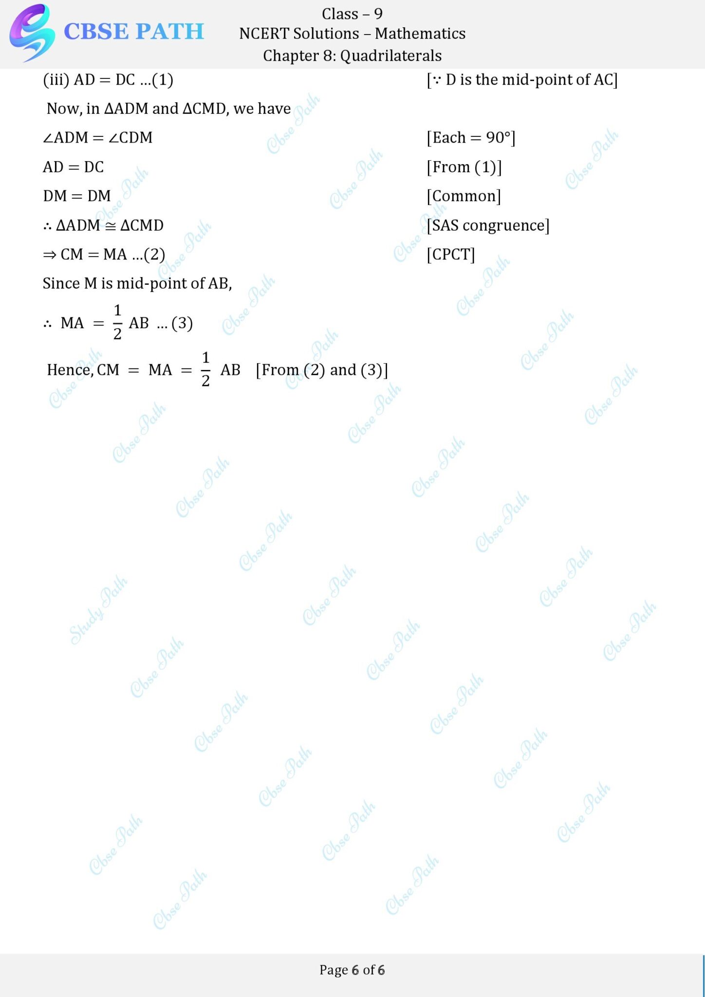 NCERT Solutions for Class 9 Maths Exercise 8.2 Quadrilaterals (2024-25) - CBSE Path