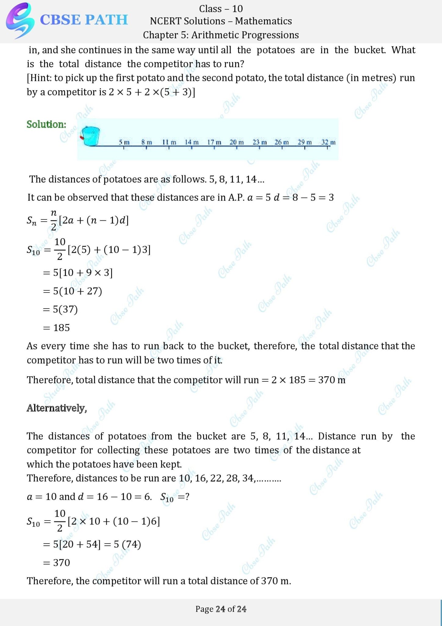 NCERT Solutions for Class 10 Maths Exercise 5.3 Arithmetic Progressions ...